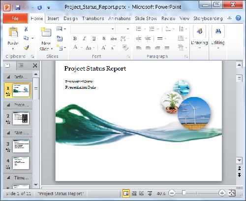 Microsoft Powerpoint Logo 2010